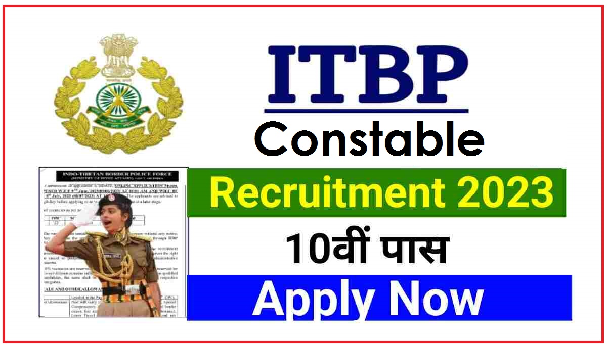 ITBP Constable Recruitment 2023's - 458 Openings - Republic Worlds